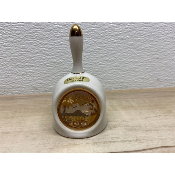 Chokin | Accents | Chokin Art 24kt Gold Edged Porcelain Bell Hawaii ...